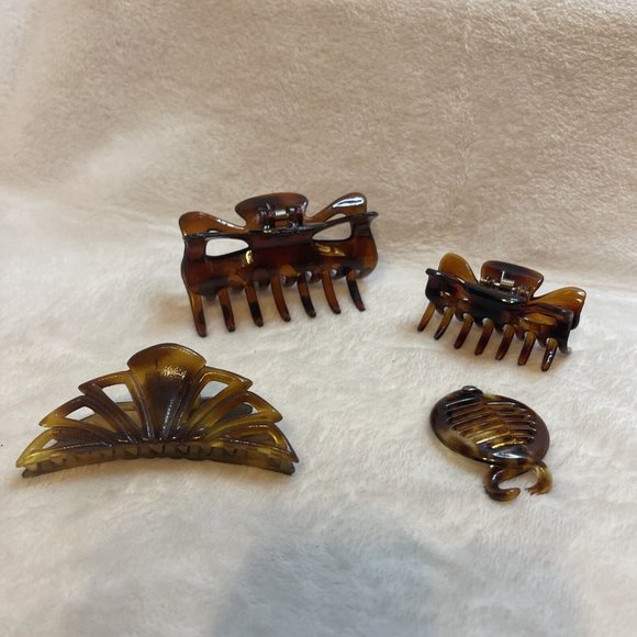 Shell | Accessories | Vintage Tortoise Shell Hair Accessories 4 Piece ...